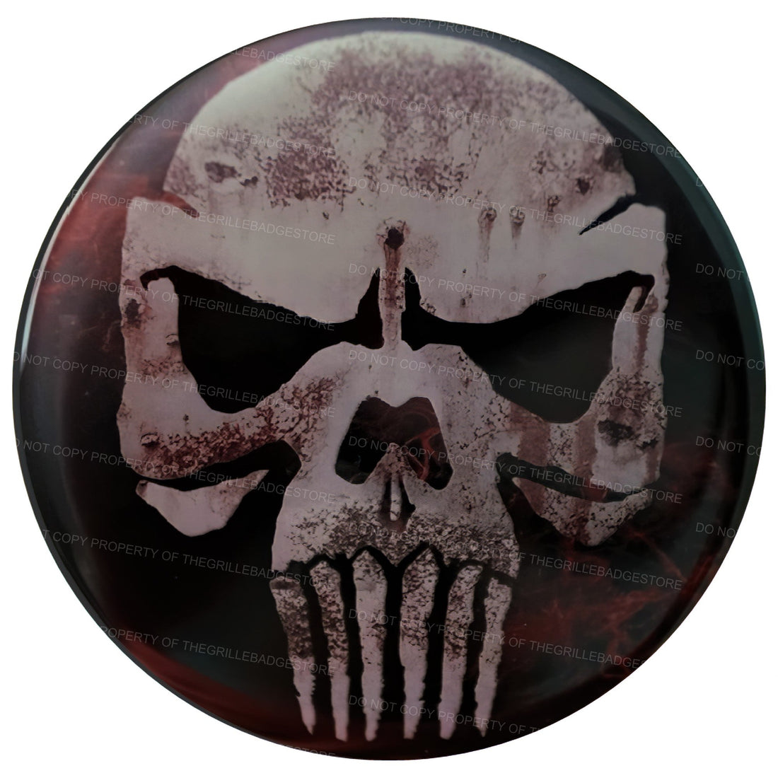 Grille Badge Emblem Aluminum Fits Toyota Jeep Ram Nissan Skull Punishm – thegrillebadgestore.com